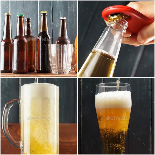 beer collage Stock Photo by FabrikaPhoto | PhotoDune