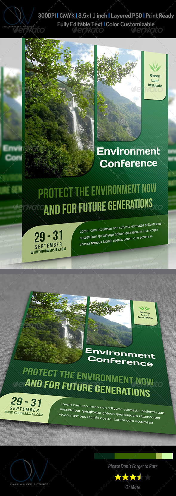 Environment / Nature Flyer by OWPictures | GraphicRiver