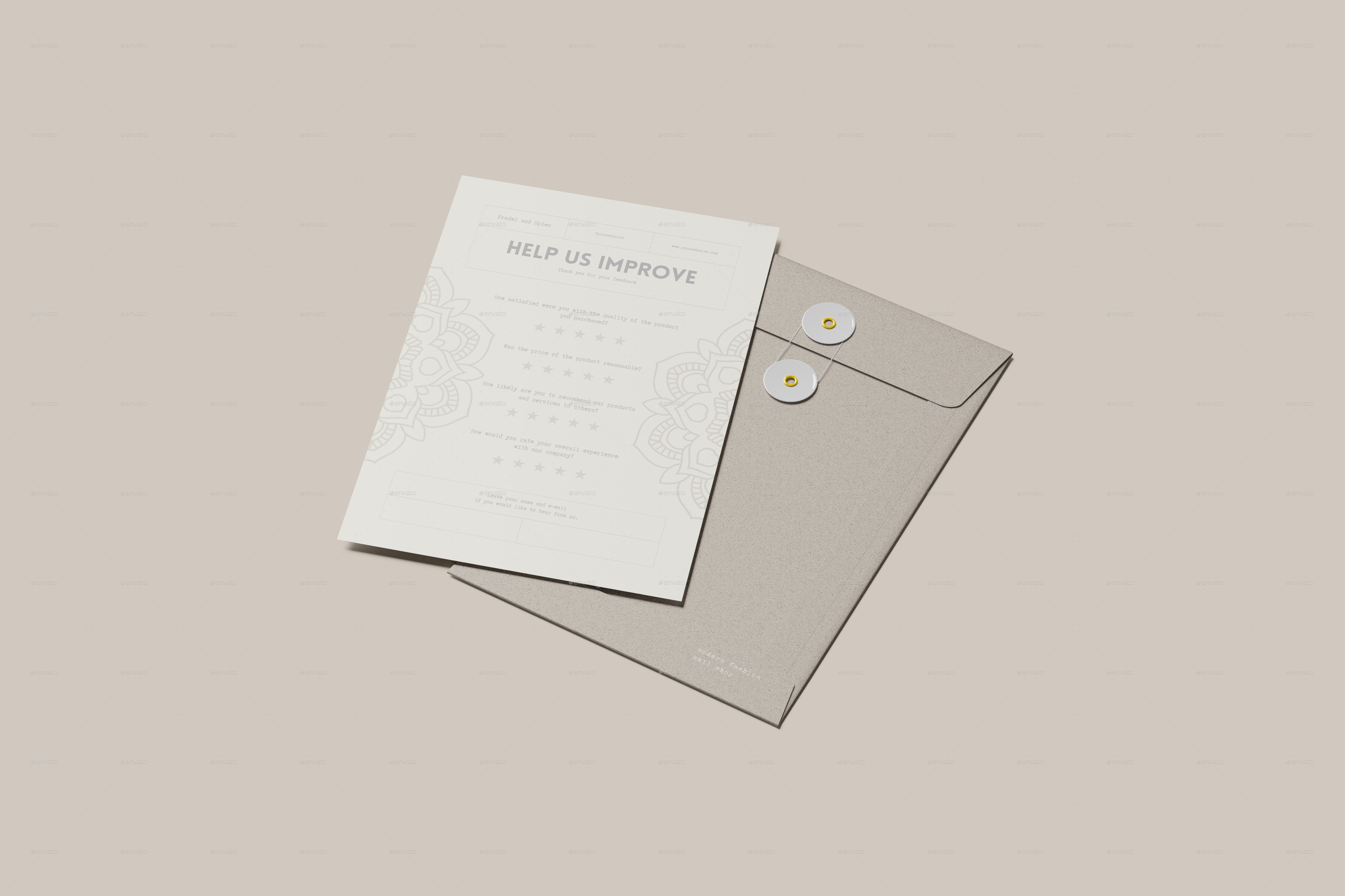 C4 Envelopes Mockup, Graphics | GraphicRiver