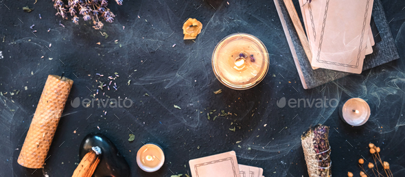 Tarot, astrology,Esoteric, Occult mystical ritual scene of sorcery ...