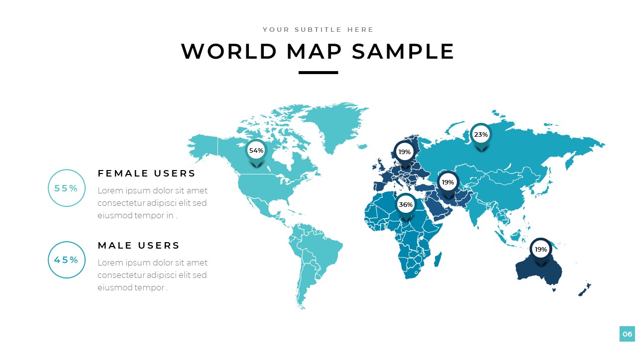 World Map PowerPoint Template 2023, Presentation Templates | GraphicRiver
