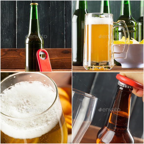 beer collage Stock Photo by FabrikaPhoto | PhotoDune