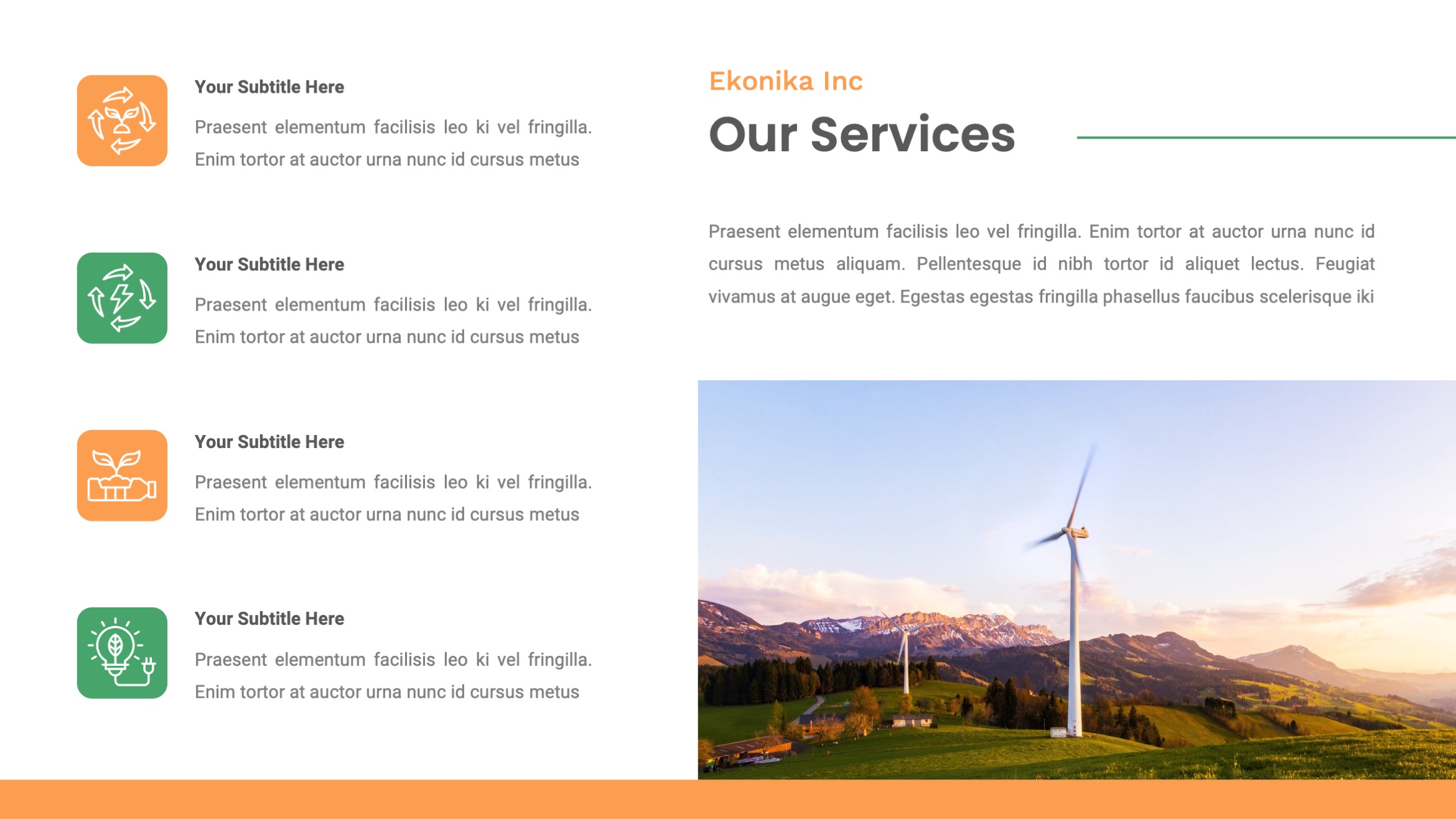 Ekonika – Sustainable Energy Google Slides Template, Presentation Templates