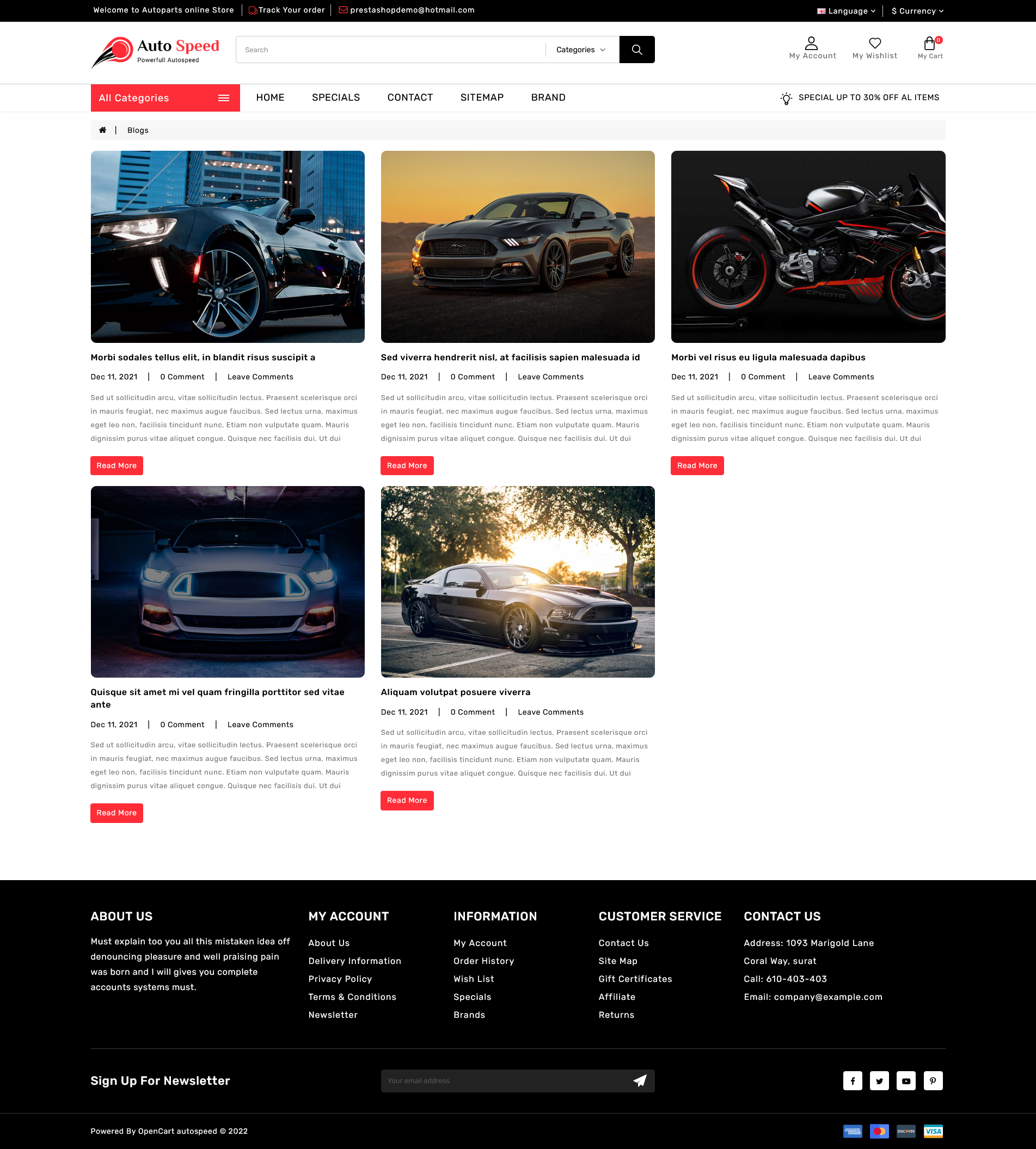 AutoSpeed - Auto Parts and Tools Shop OpenCart Theme by eptheme ...
