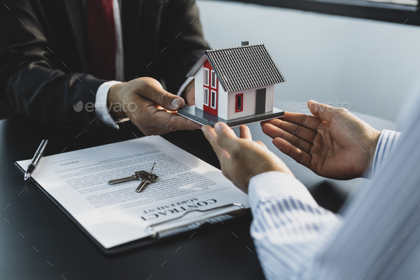 Real estate inheritance concept and contract agreement. Stock Photo by ...