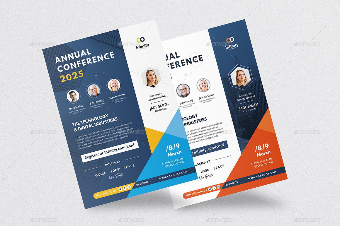 Event / Annual Conference Flyer, Print Templates | GraphicRiver