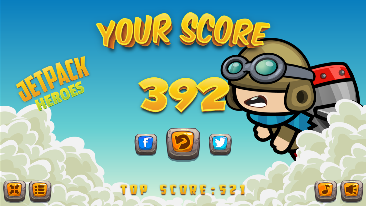 Jetpack Heroes Html5 Game Mobile Version Construct 3 By Muscle Ss