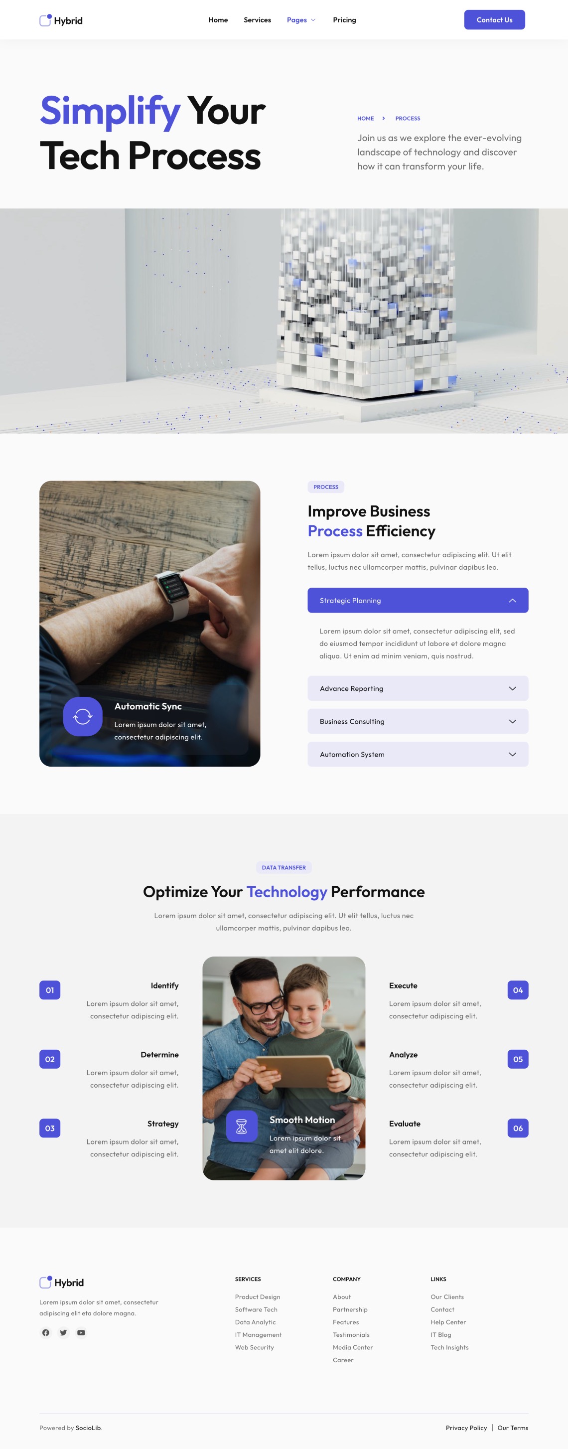 Hybrid - Technology & IT Solutions Elementor Template Kit by sociolib