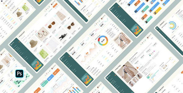 Comvi – Sales Analytics Dashboard for Photoshop by merkulove | ThemeForest
