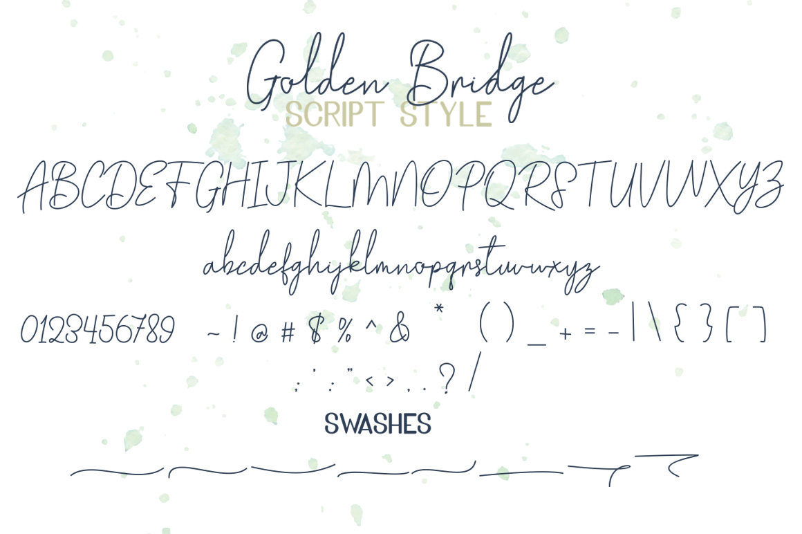 Golden Bridge Font Duo, Fonts | GraphicRiver