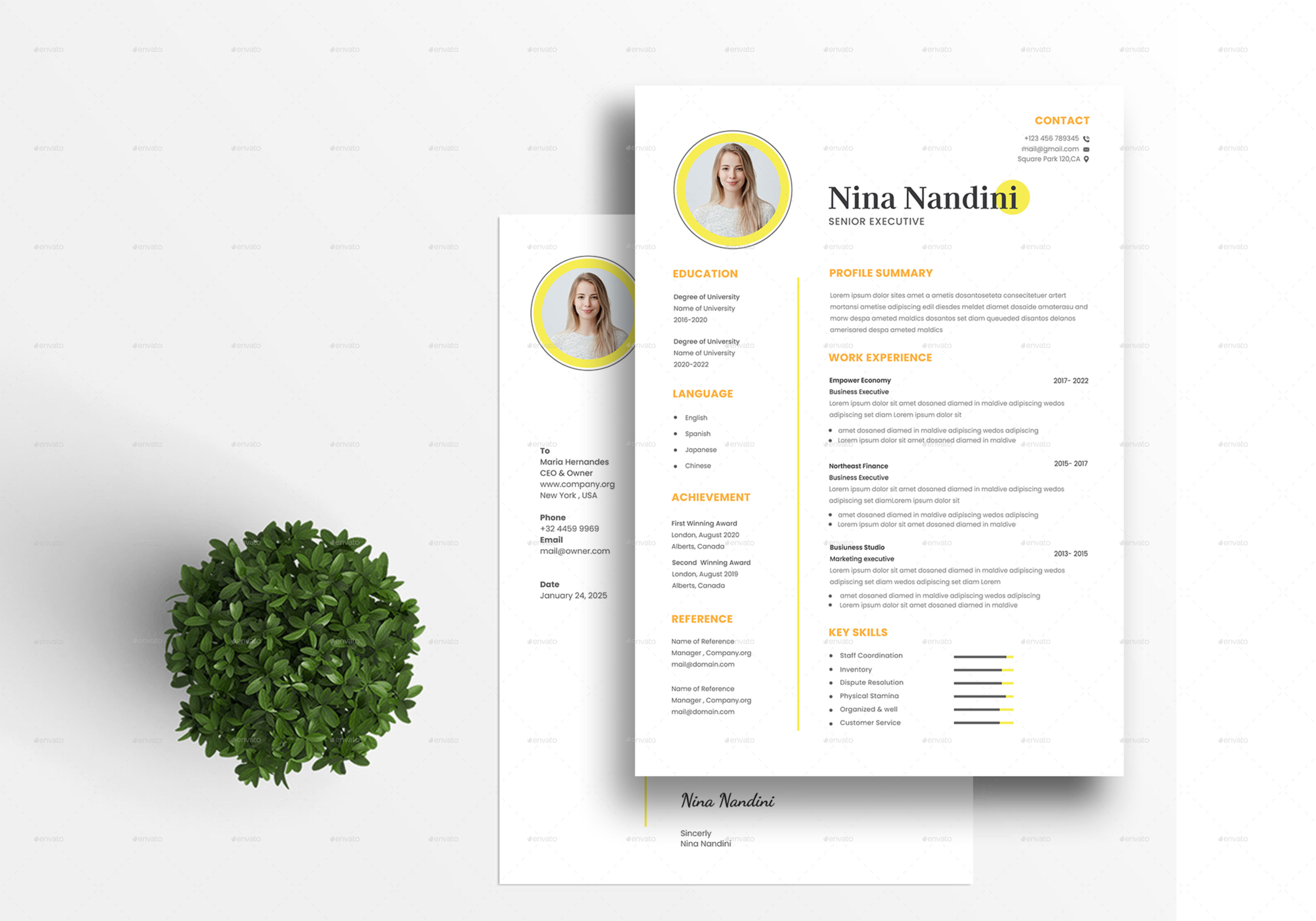 Resume/CV, Print Templates | GraphicRiver