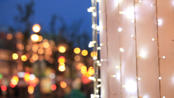 Neon Lights on the Street, Stock Footage | VideoHive