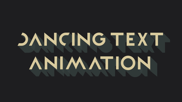 Dancing Text Animation, After Effects Project Files | VideoHive