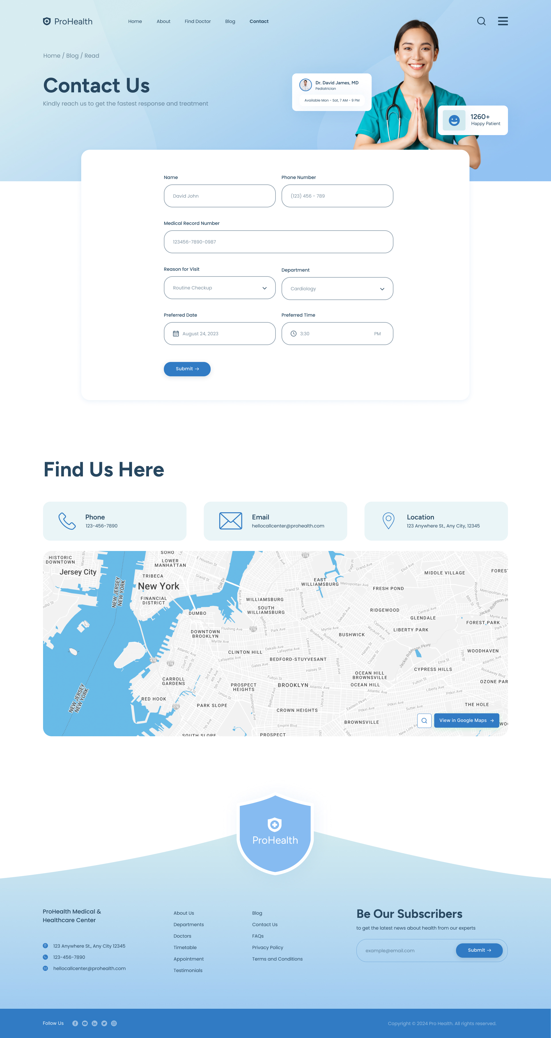 ProHealth - Medical and Healthcare UI Design Figma Template by peterdraw