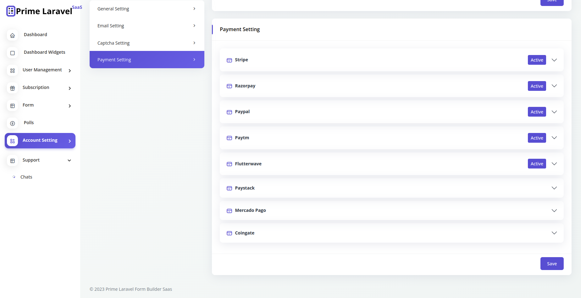 Prime Laravel Saas - Form builder & Poll Management System by Quebix-Technology