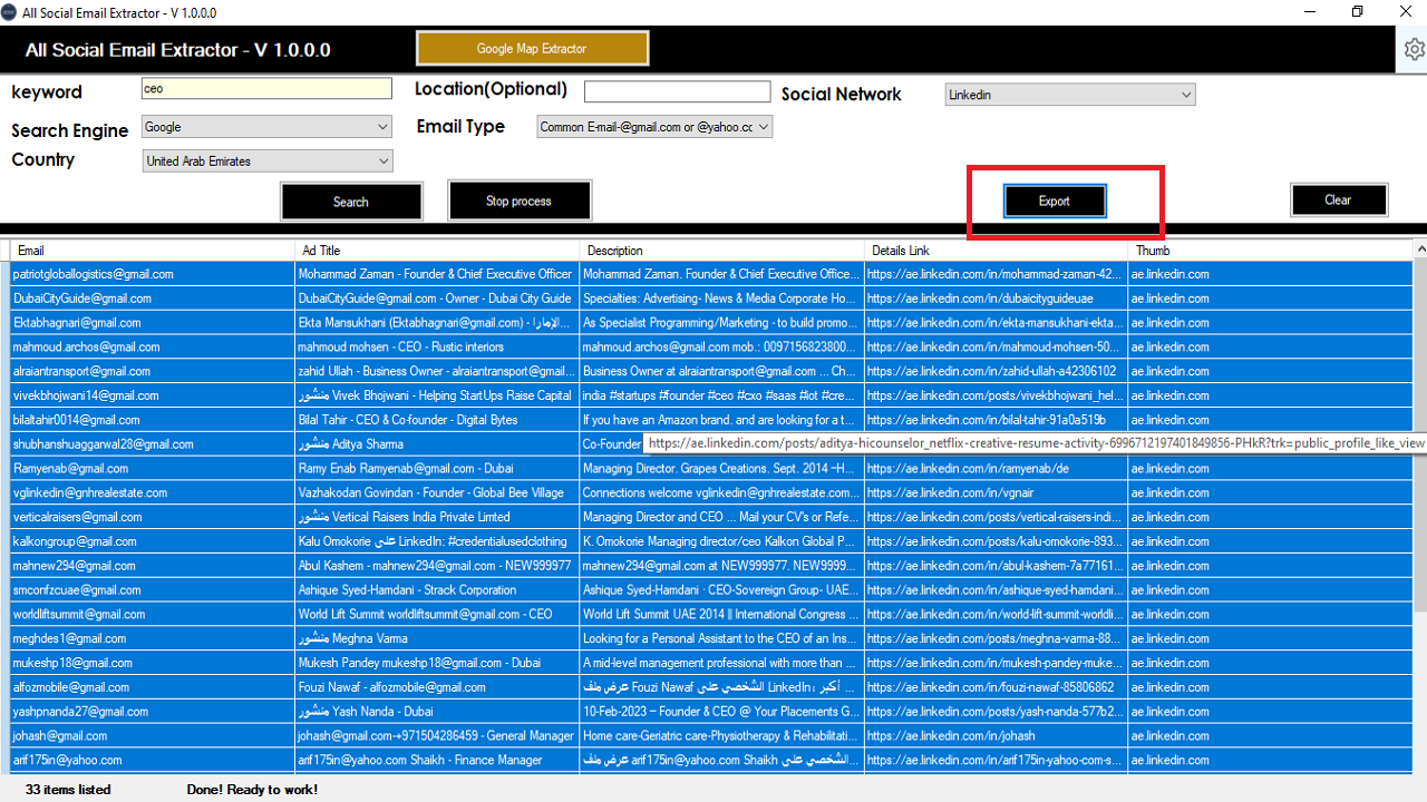 All Social Email Extractor by clothefobia | CodeCanyon