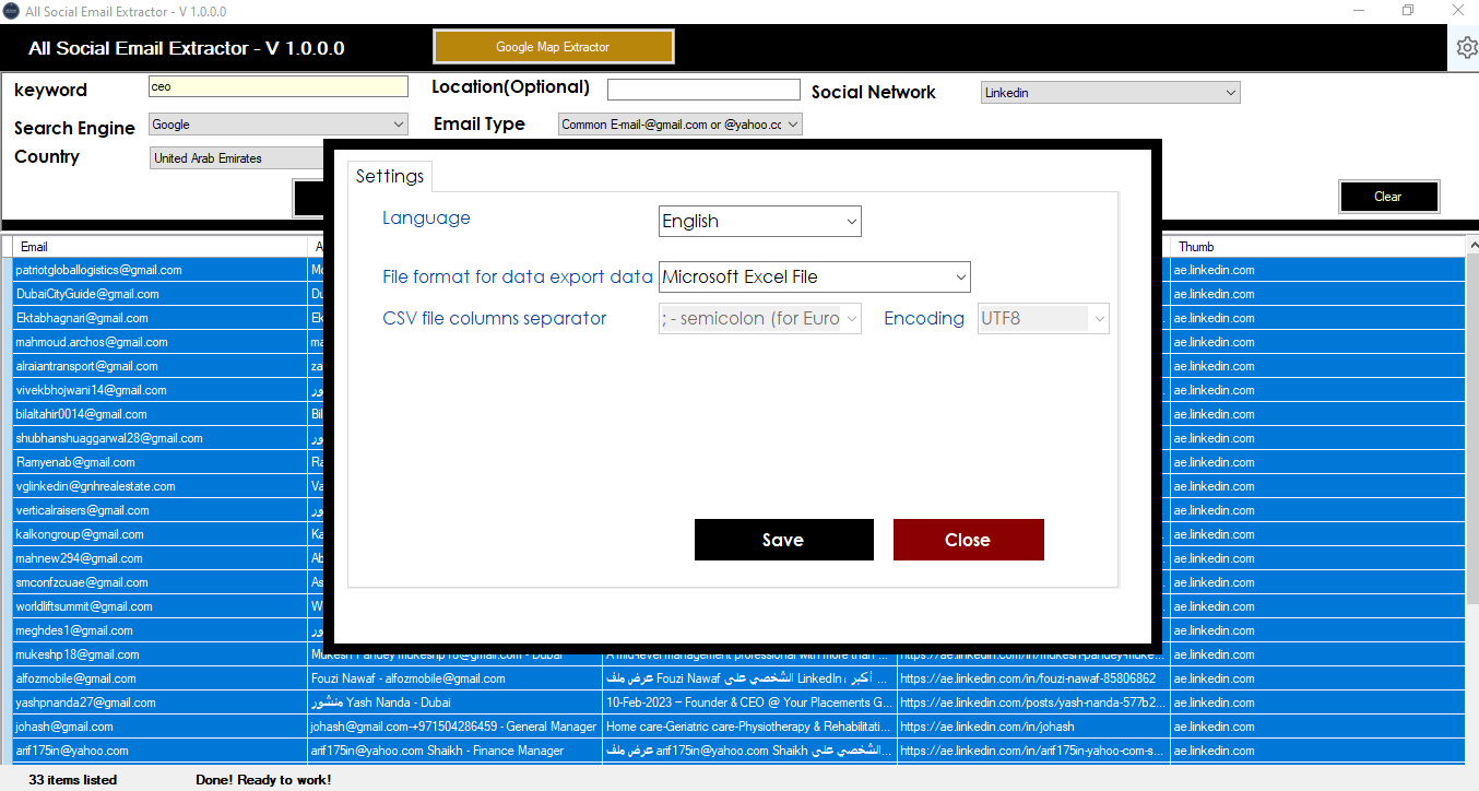 All Social Email Extractor by clothefobia | CodeCanyon