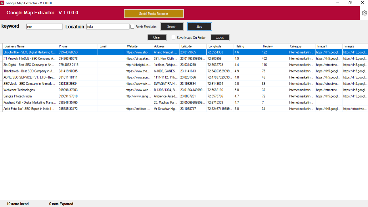 All Social Email Extractor by clothefobia | CodeCanyon