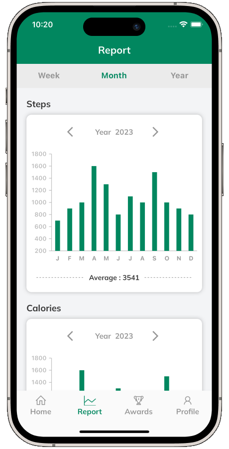 Step Counter and Calories Tracker App template in Flutter | StepUp | Multi Language by ...