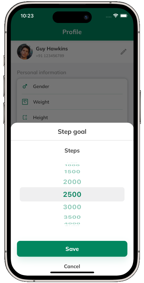 Step Counter and Calories Tracker App template in Flutter | StepUp | Multi Language by ...