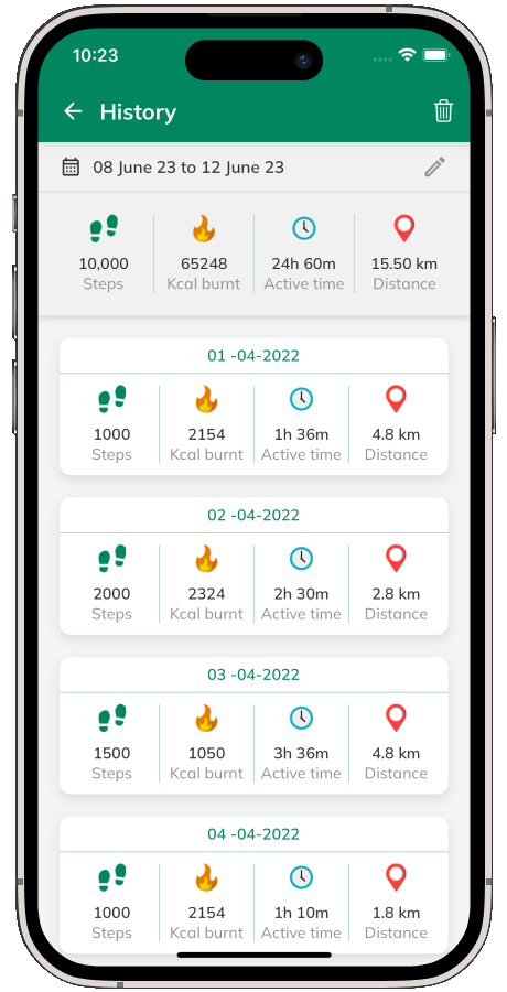 Step Counter and Calories Tracker App template in Flutter | StepUp | Multi Language by ...
