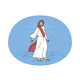 Jesus Christ Walking on Water, Vectors | GraphicRiver