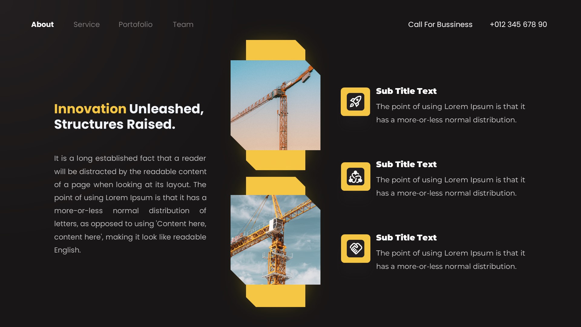 Crent - Construction Bussines Google Slide Presentation Template ...