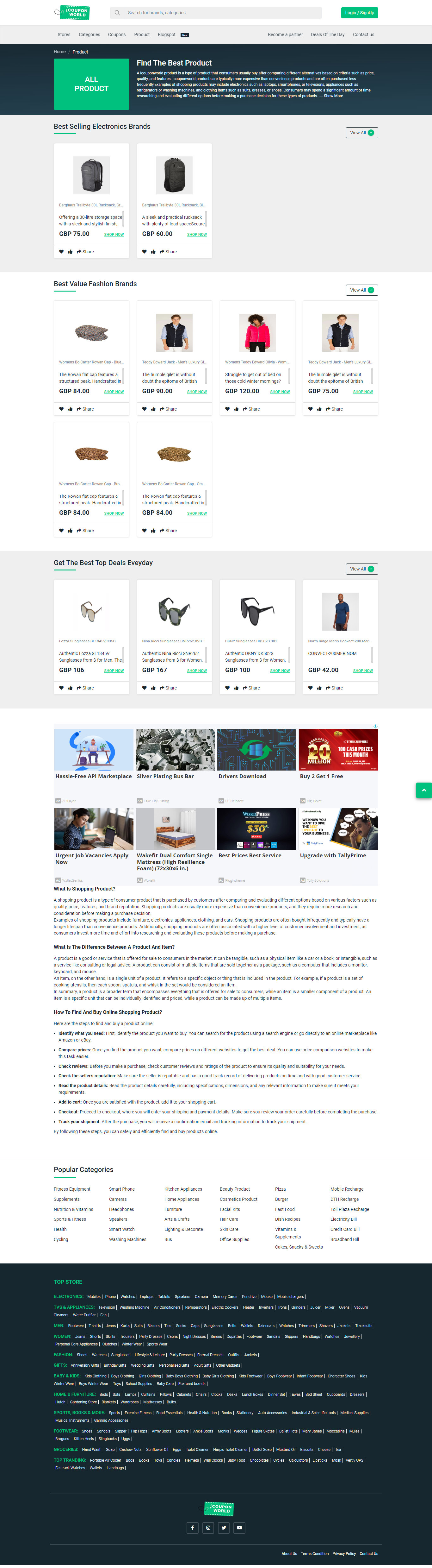 iCoupon - Coupon and Product Listing Website by Designcollection | CodeCanyon