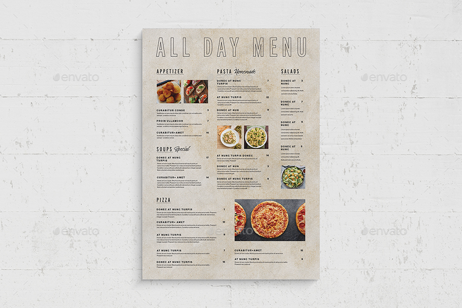 Cafe Menu Template, Print Templates | GraphicRiver