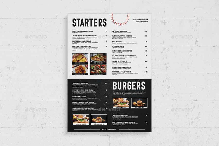 Modern Menu Template, Print Templates | GraphicRiver