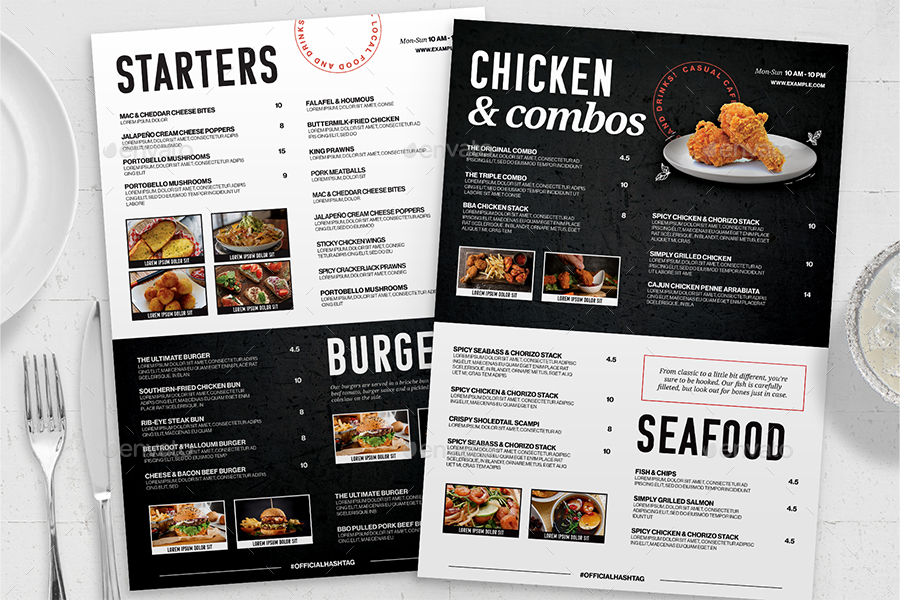 Modern Menu Template, Print Templates | GraphicRiver