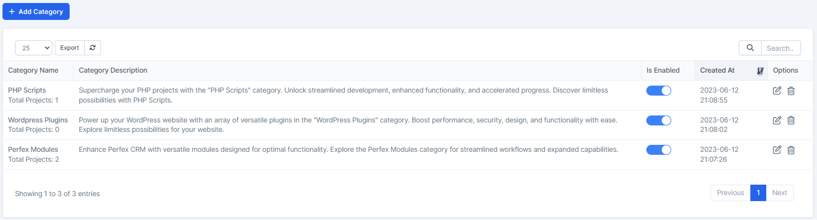 ProjectSpot - Projects Showcase For Clients Perfex Module by lenzcreativee