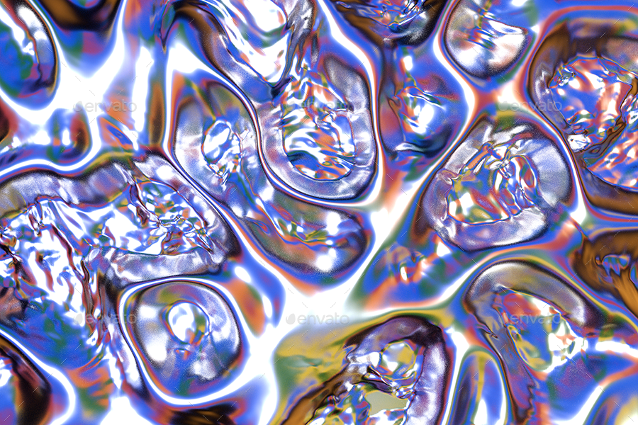 Metallic Liquid Background Set, Graphics | GraphicRiver