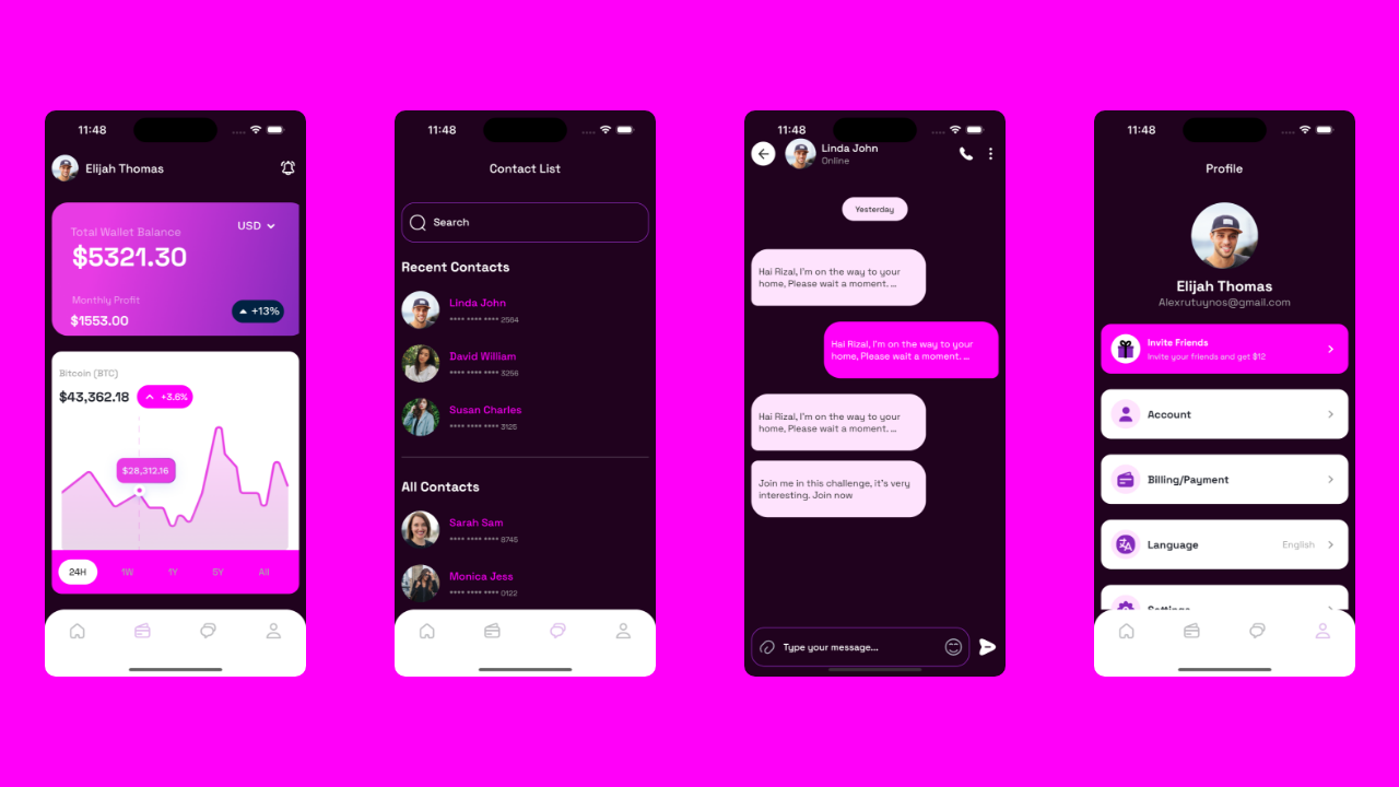Crypto Exchange App - Flutter Mobile App Template by brixetechnology