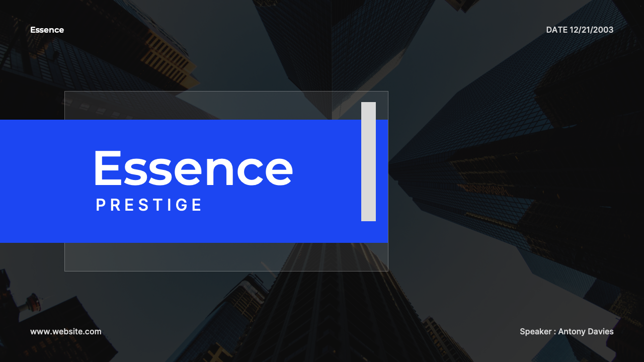 Essence - Company Profile PowerPoint Template, Presentation Templates