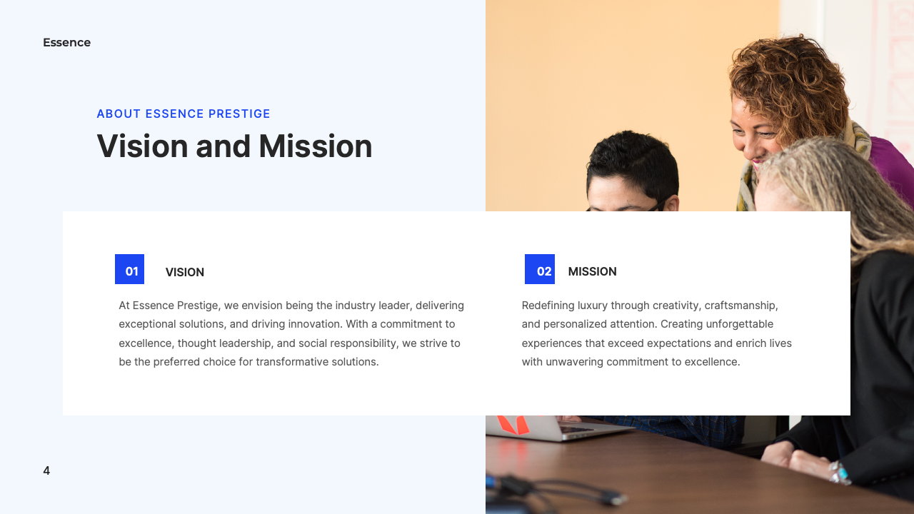 Essence - Company Profile PowerPoint Template, Presentation Templates