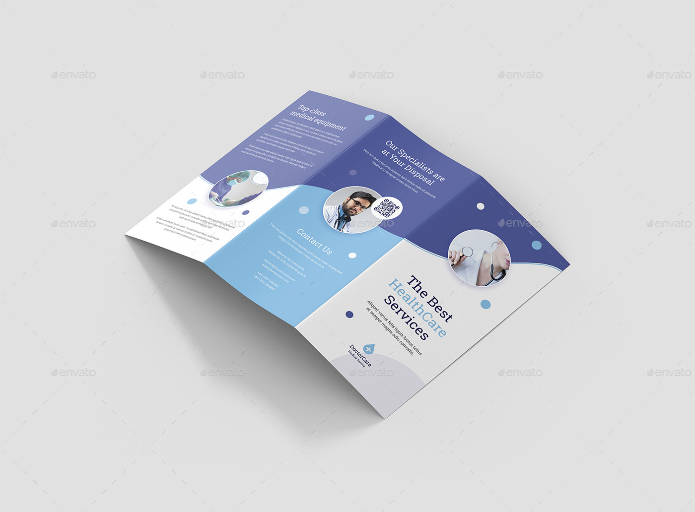Doctor Care Brochure Tri-Fold Template, Print Templates | GraphicRiver
