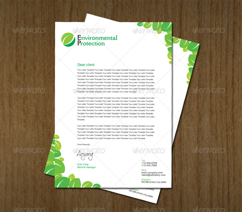 Environmenta Protection Corporate Identity, Print Templates | GraphicRiver