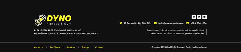 Dyno - Fitness Gym Elementor Pro Template Kit by Rometheme | ThemeForest