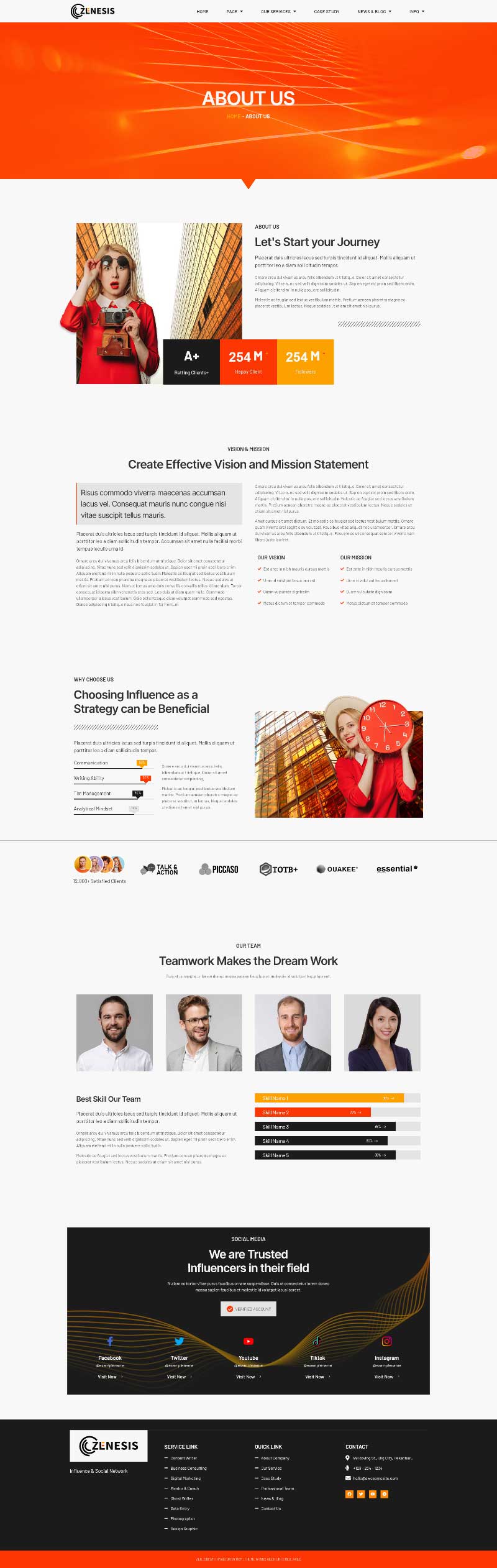 Zenesis - Influencer & Digital Marketing Elementor Template Kit by ...