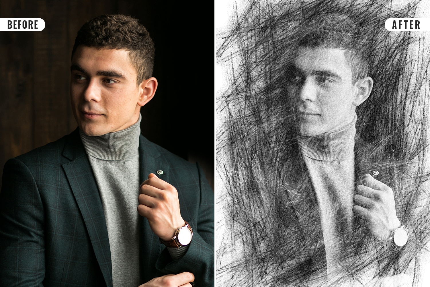 Sketching Photo Effect, Add-ons | GraphicRiver