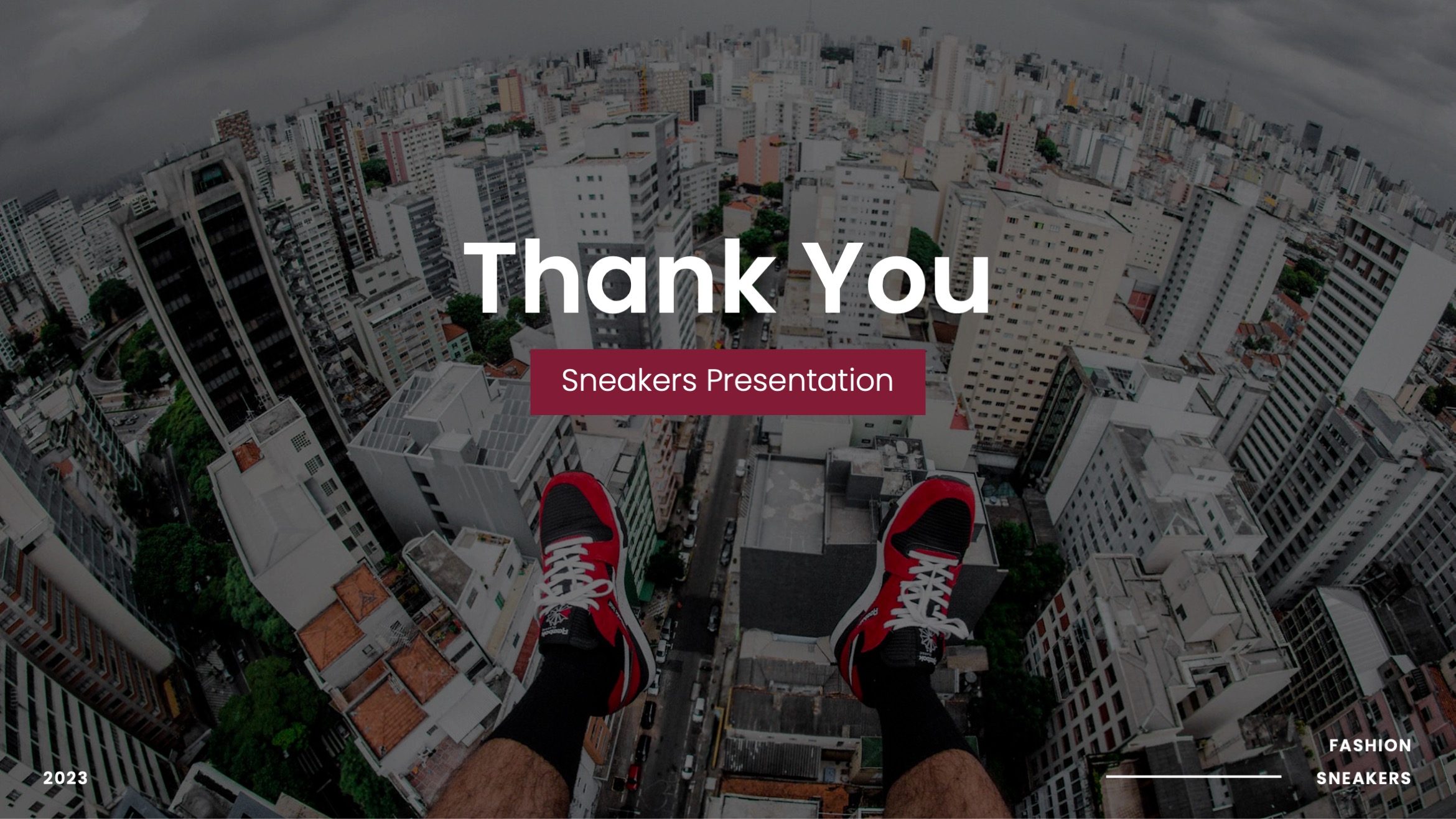 Rising Kick – Sneakers PowerPoint Template, Presentation Templates