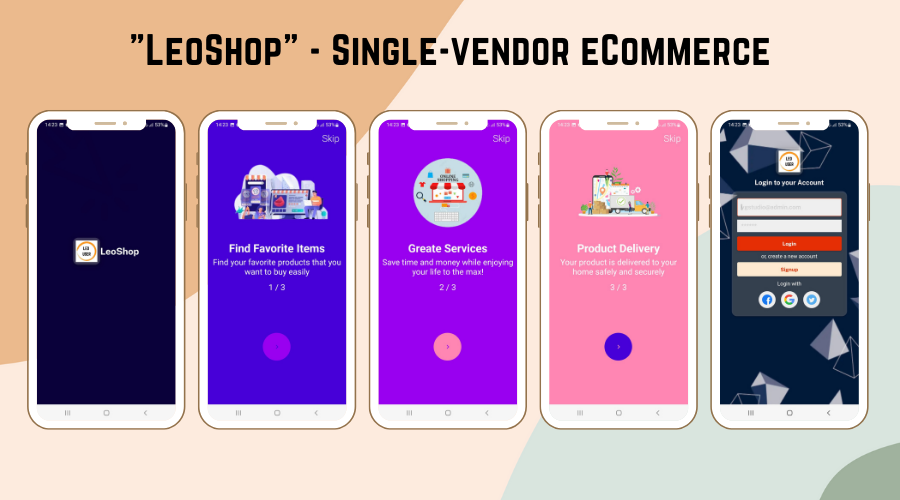 LeoShop v1.8 - Single Vendor eCommerce Mobile System With GetX | Flutter & Firebase by ...