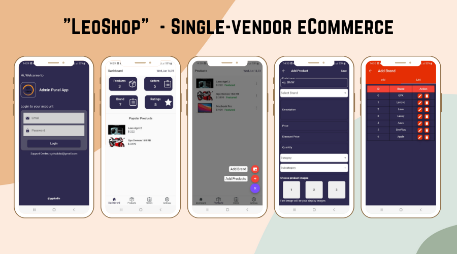 LeoShop v1.8 - Single Vendor eCommerce Mobile System With GetX | Flutter & Firebase by ...