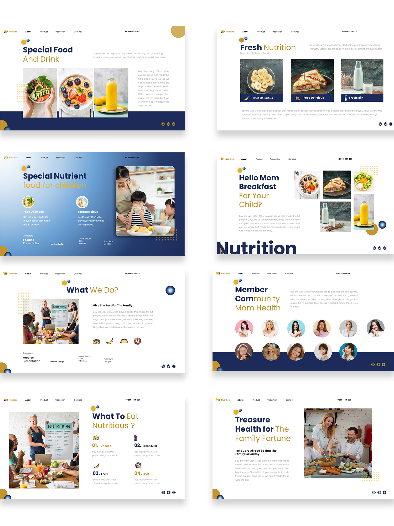 Nutrition Your Child Powerpoint Template, Presentation Templates ...