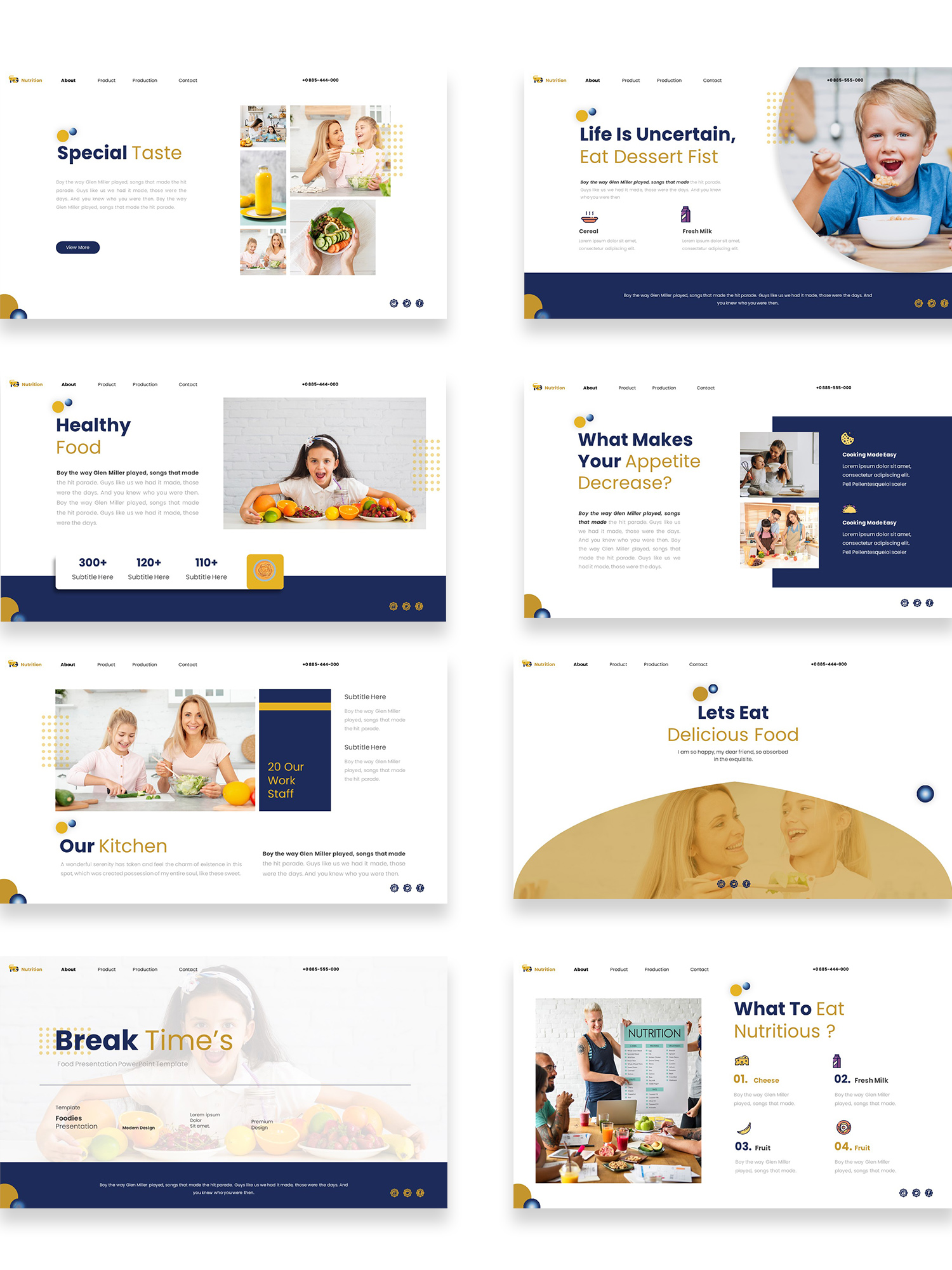 Nutrition Your Child Powerpoint Template, Presentation Templates ...