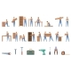 Furniture Assembly Icons Set Cartoon Vector, Vectors | GraphicRiver