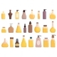 Massage Oil Icons Set Cartoon Vector, Vectors | GraphicRiver
