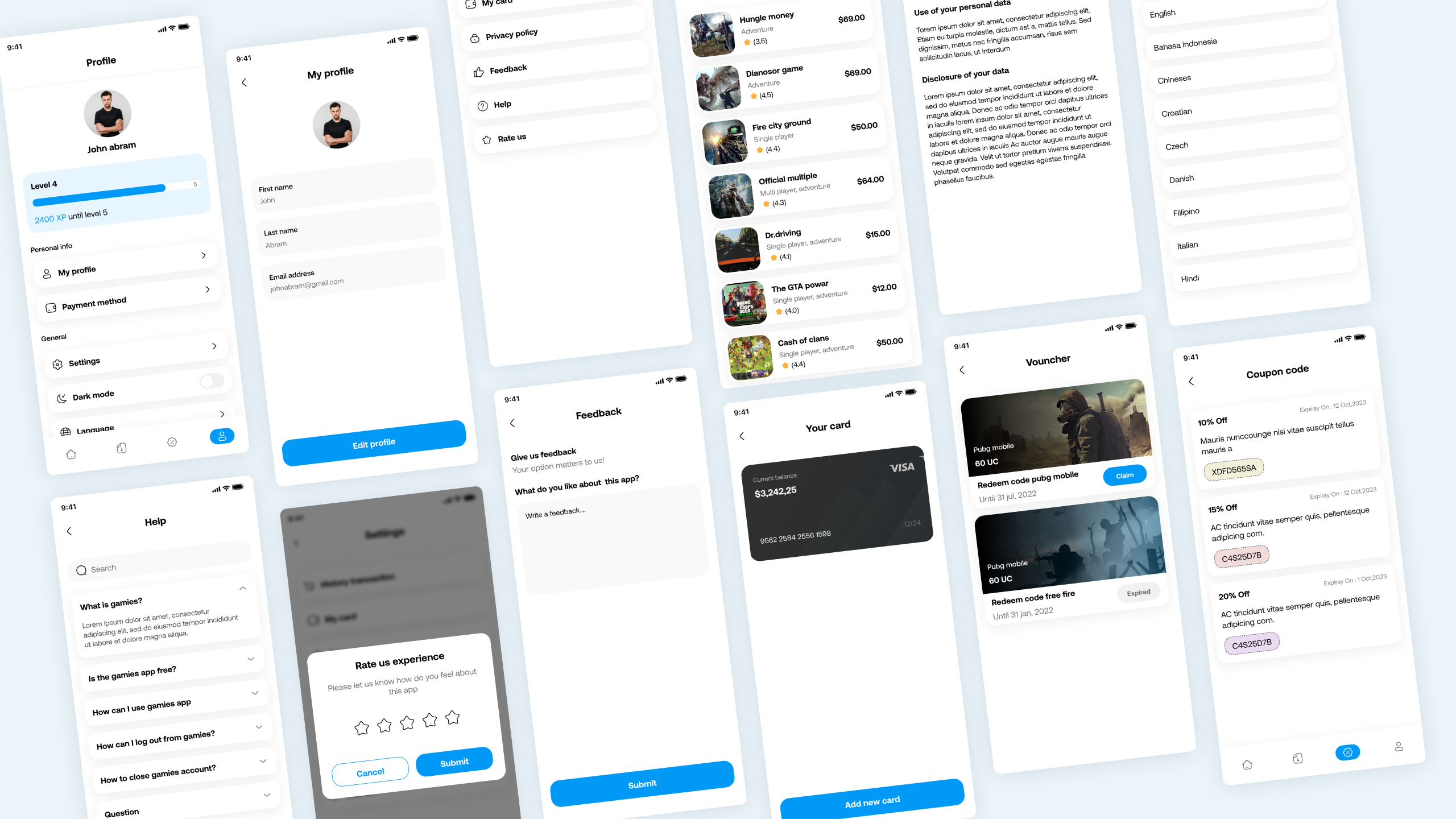 GameHub UI Template: Mobile Game Store App in Flutter 3.x (Android, iOS ...