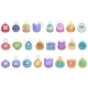 Tamagotchi Icons Set Cartoon Vector, Vectors | GraphicRiver